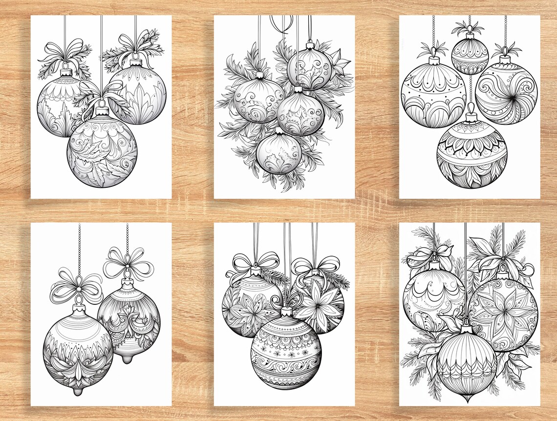 Christmas Ornaments Coloring Book: Delve Into the World of Creativity ...