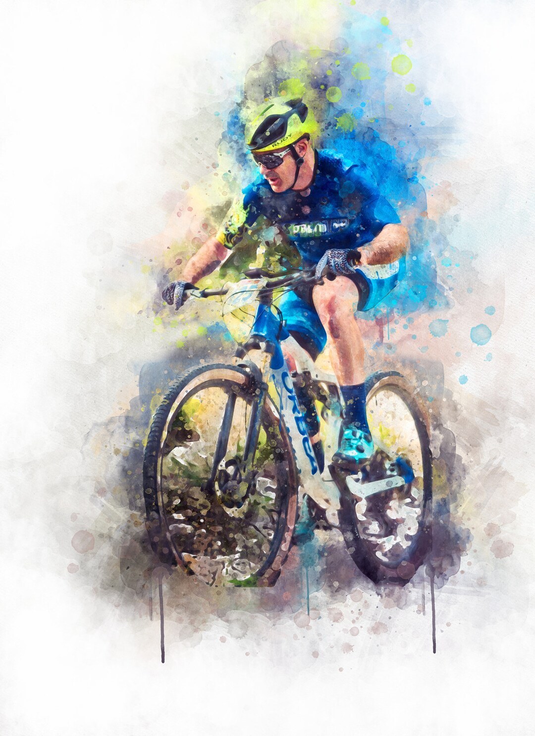 For Bike Lover, Bicycle Poster, Racing Bike, Bicycle Rider Special Gift ...