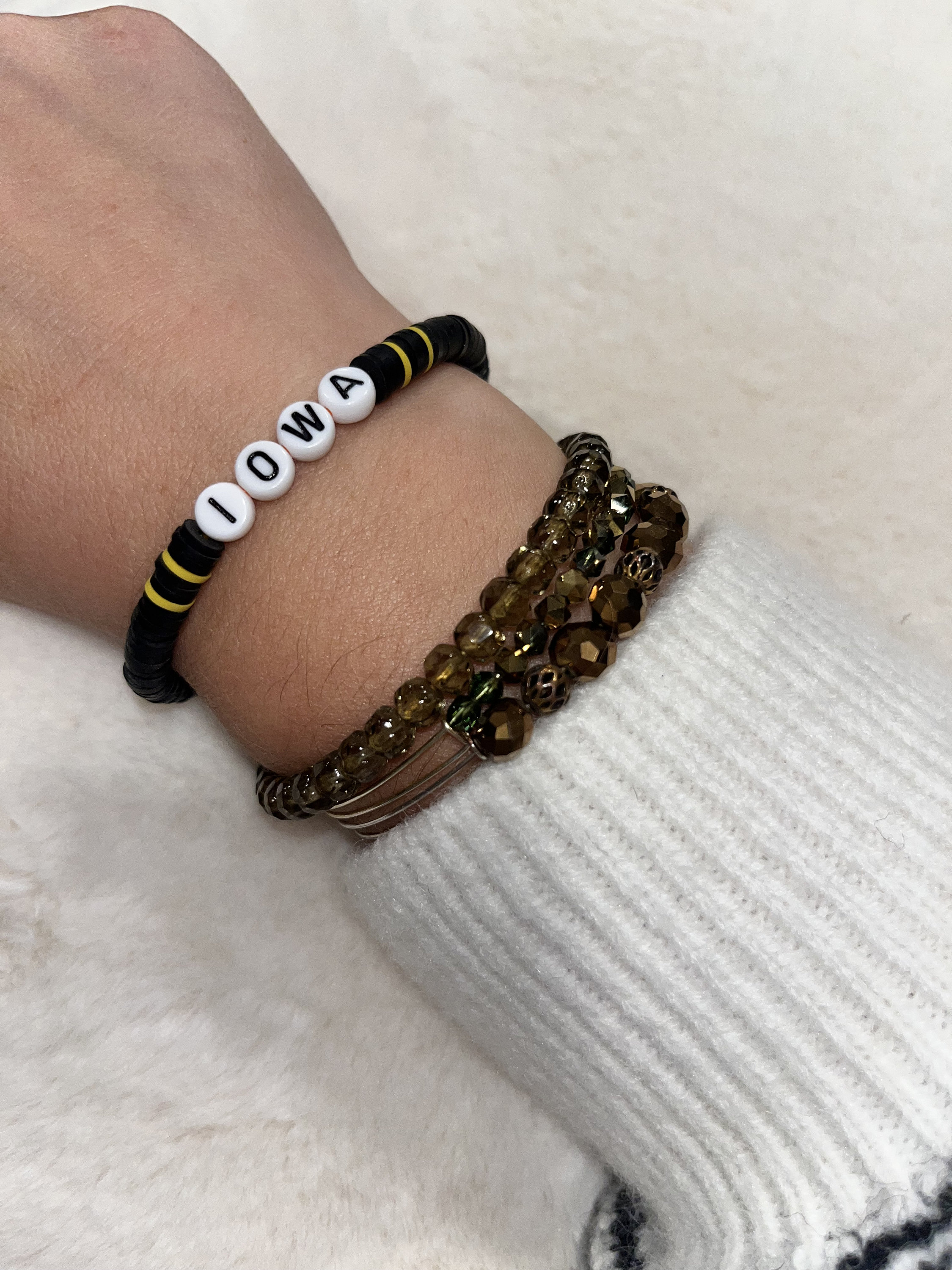 Iowa Hawkeyes Clay Bracelet - Etsy