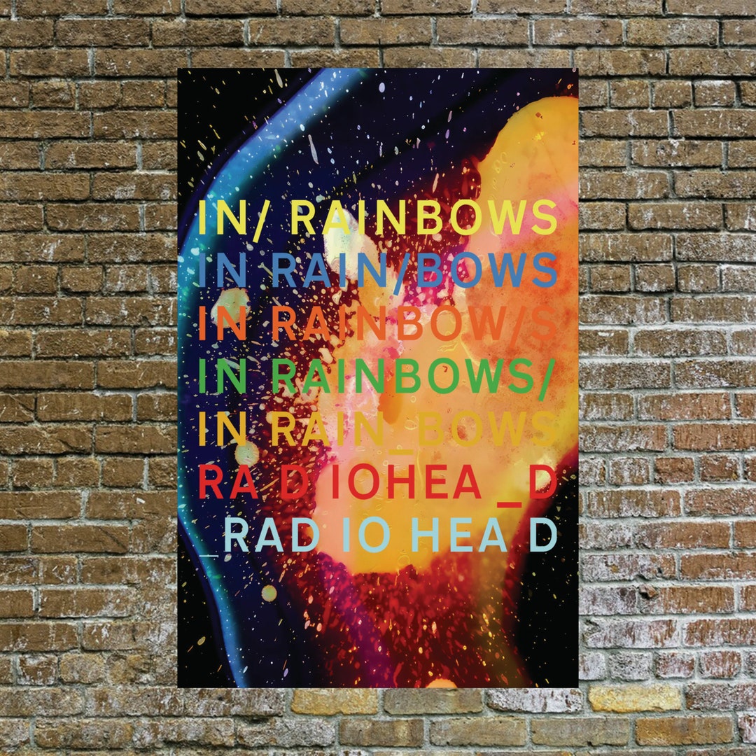 In Rainbows Album Poster, in Rainbows Album Cover Poster, Radiohead ...