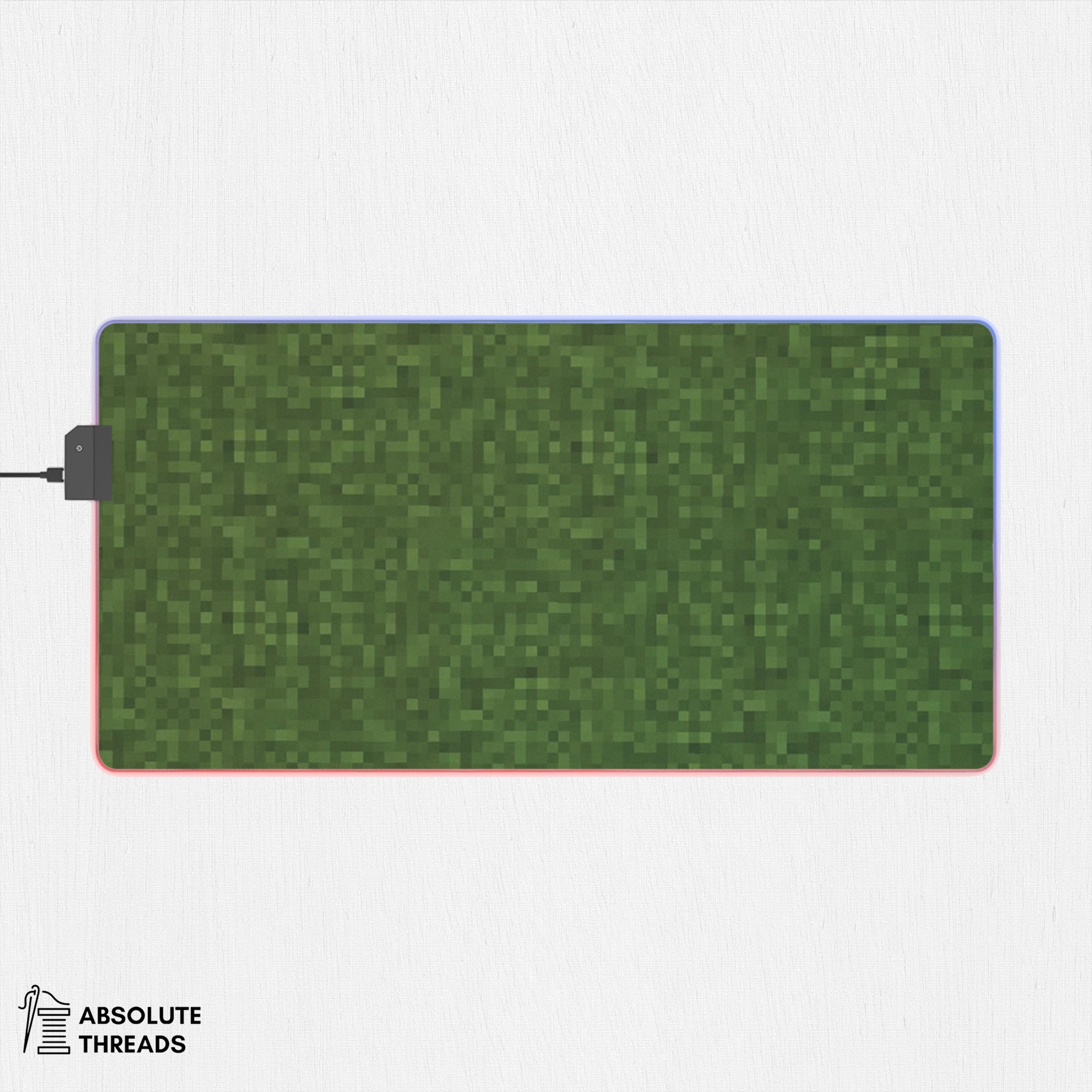 Minecraft Gaming Mouse Pad, Minecraft Grass Design LED Mousepad for ...