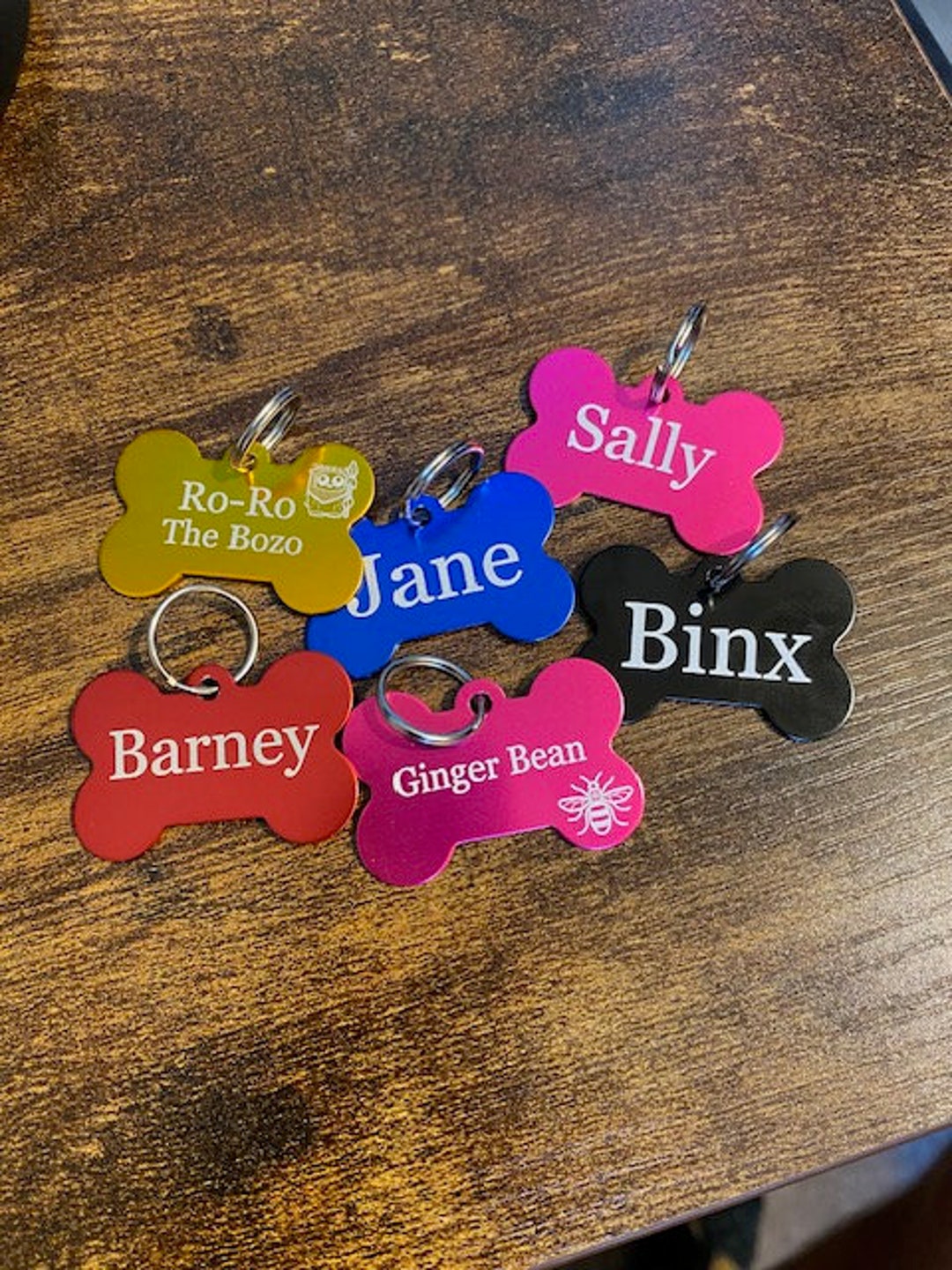 Laser Engraved Aluminium Personalised Dog Tag - Etsy