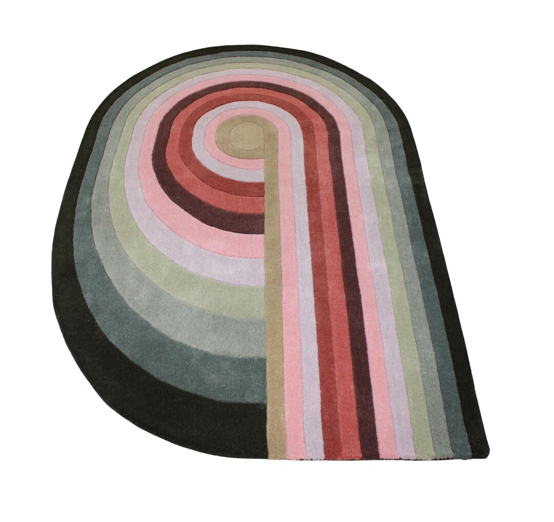 Colorful Hand Tufted Carpet - Modern Minimalist Rug - Etsy