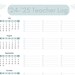 2024-2025 Teacher Future Log Printable Template - Etsy