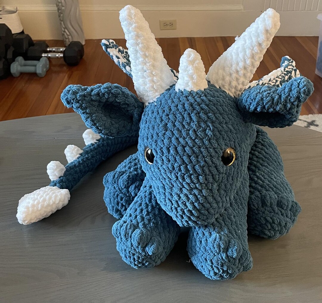 Jumbo Crochet Snuggle Dragon - Etsy
