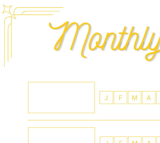 Monthly Reset Tracker Printable Template - Etsy