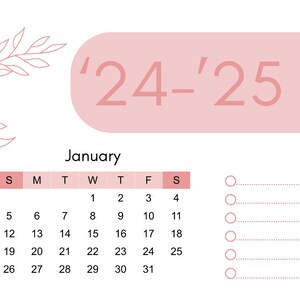 2024-2025 Teacher Future Log Printable Template - Etsy