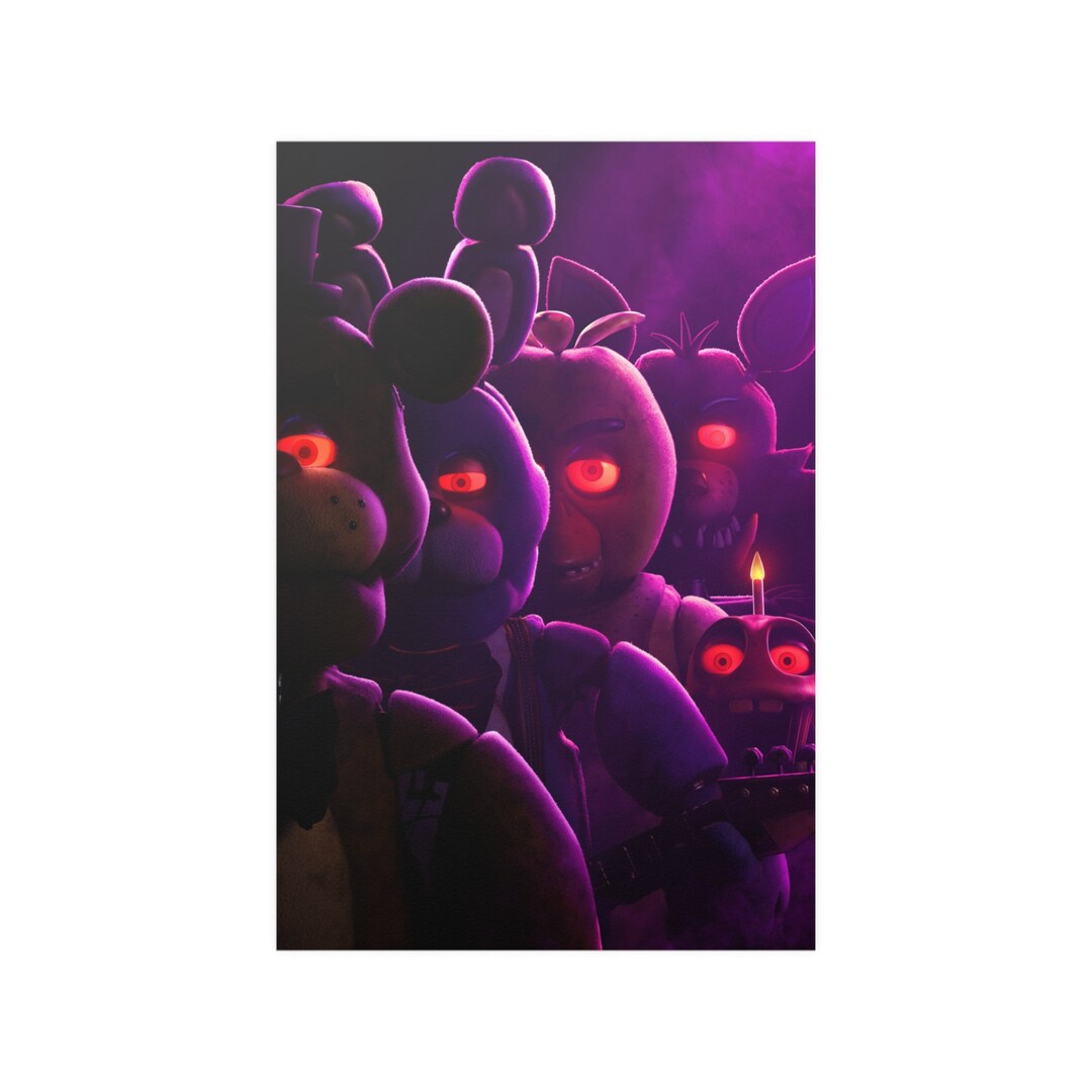 Fnaf Minimalist Poster Fnaf Movie Poster Etsy