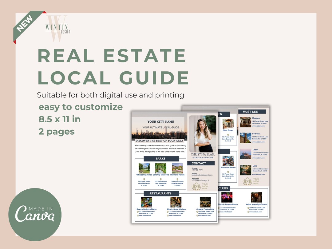 Real Estate Local Guide Welcome Guide Realtor Marketing Travel Guide ...