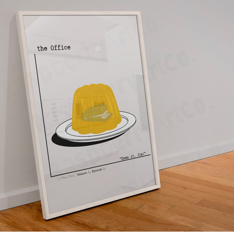 Stapler in Jello Print, Printable Wall Art, the Office Poster, Funny ...