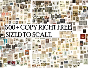 Printable Mini Pictures public Domain/copy Right Free - Etsy