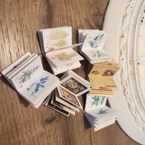 Printable Mini Books- 6 Botany/greenhouse Books 1:12 Scale in 3 Sizes ...
