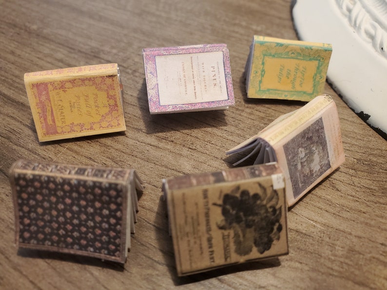 Printable Mini Books- 6 Botany/greenhouse Books 1:12 Scale in 3 Sizes ...