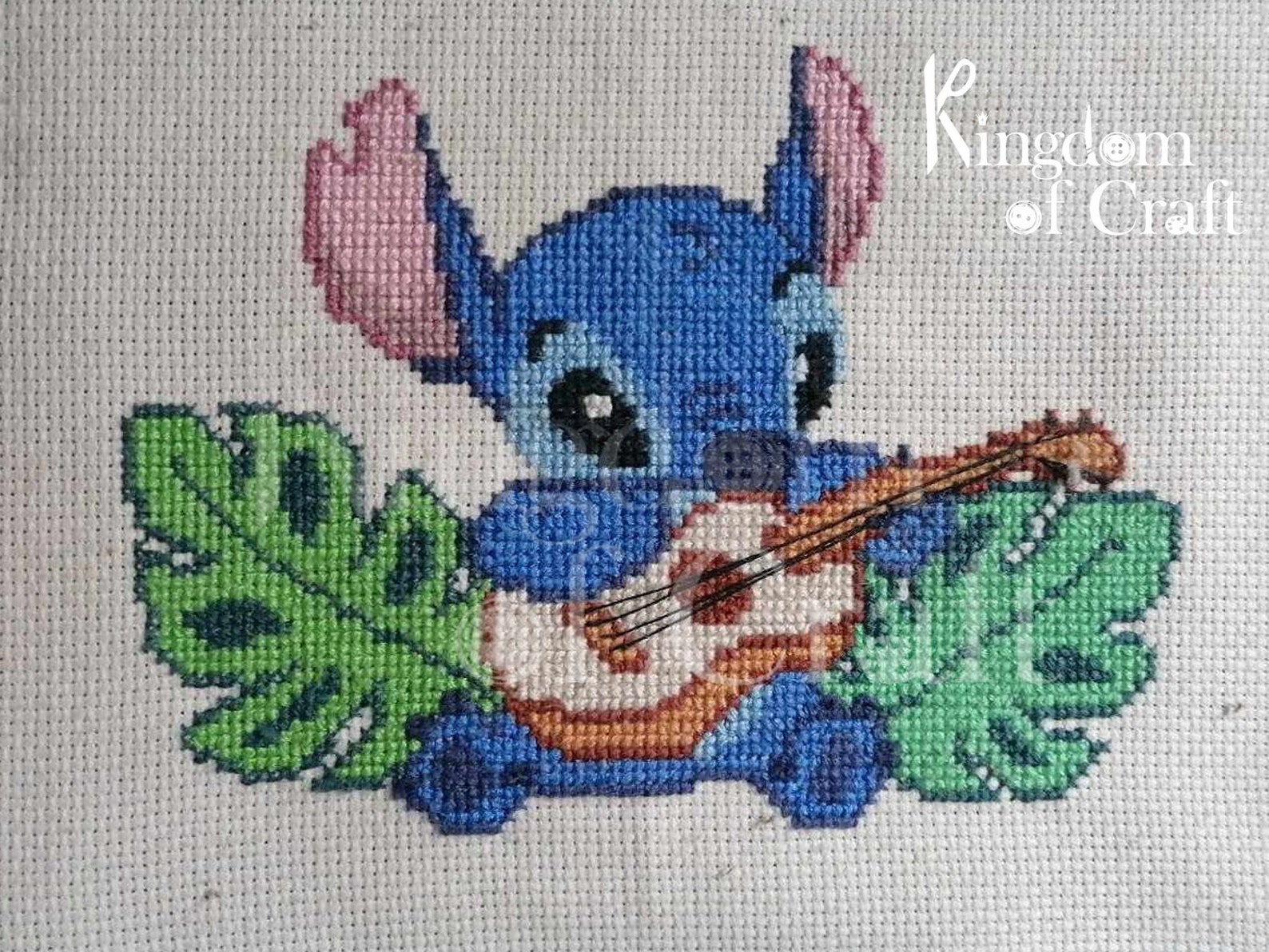 Stitch Playing Guitar Cross Stitch - Etsy