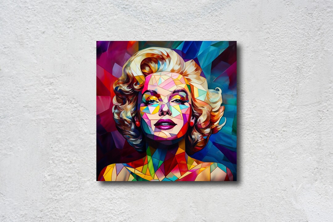 Marilyn Monroe Digital Art Pop Star Icon High Quality Poster Print ...