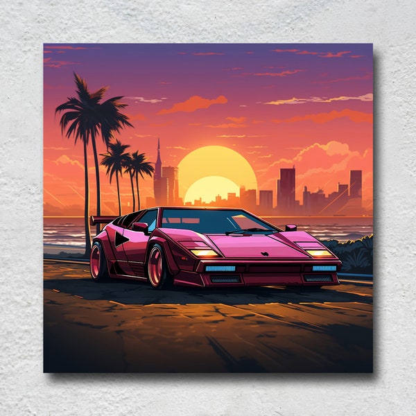 Lamborghini Countach Poster - Etsy