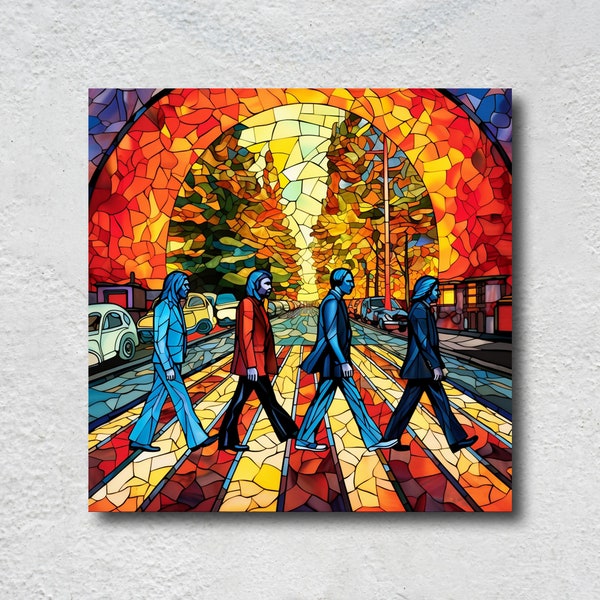 Beatles Glass Wall Art - Etsy