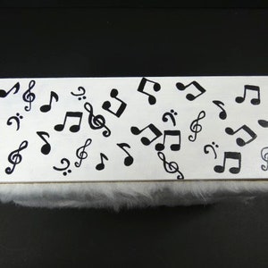 Music Notes Hand Painted Trinket Box Storage Drawer Jewelry Box Faux ...
