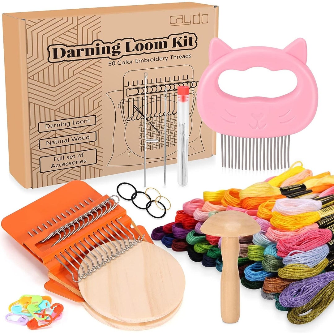 DIY Darning Mini Loom Kits Speedweve Machine With 50 Color Threads ...