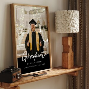 Customizable Graduation Photo Poster | Personalized Graduation Gift ...