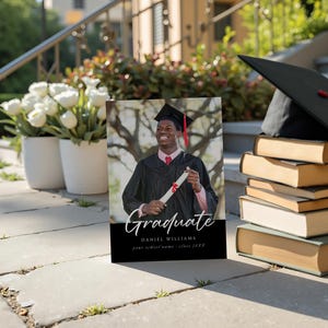 Customizable Graduation Photo Poster | Personalized Graduation Gift ...