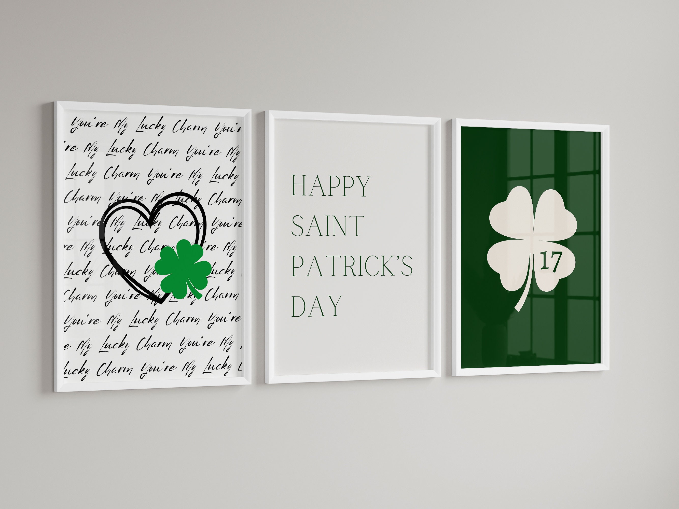 St.patricks Day Decor Set of 6 PRINTABLES St Patrick's Day Printables ...