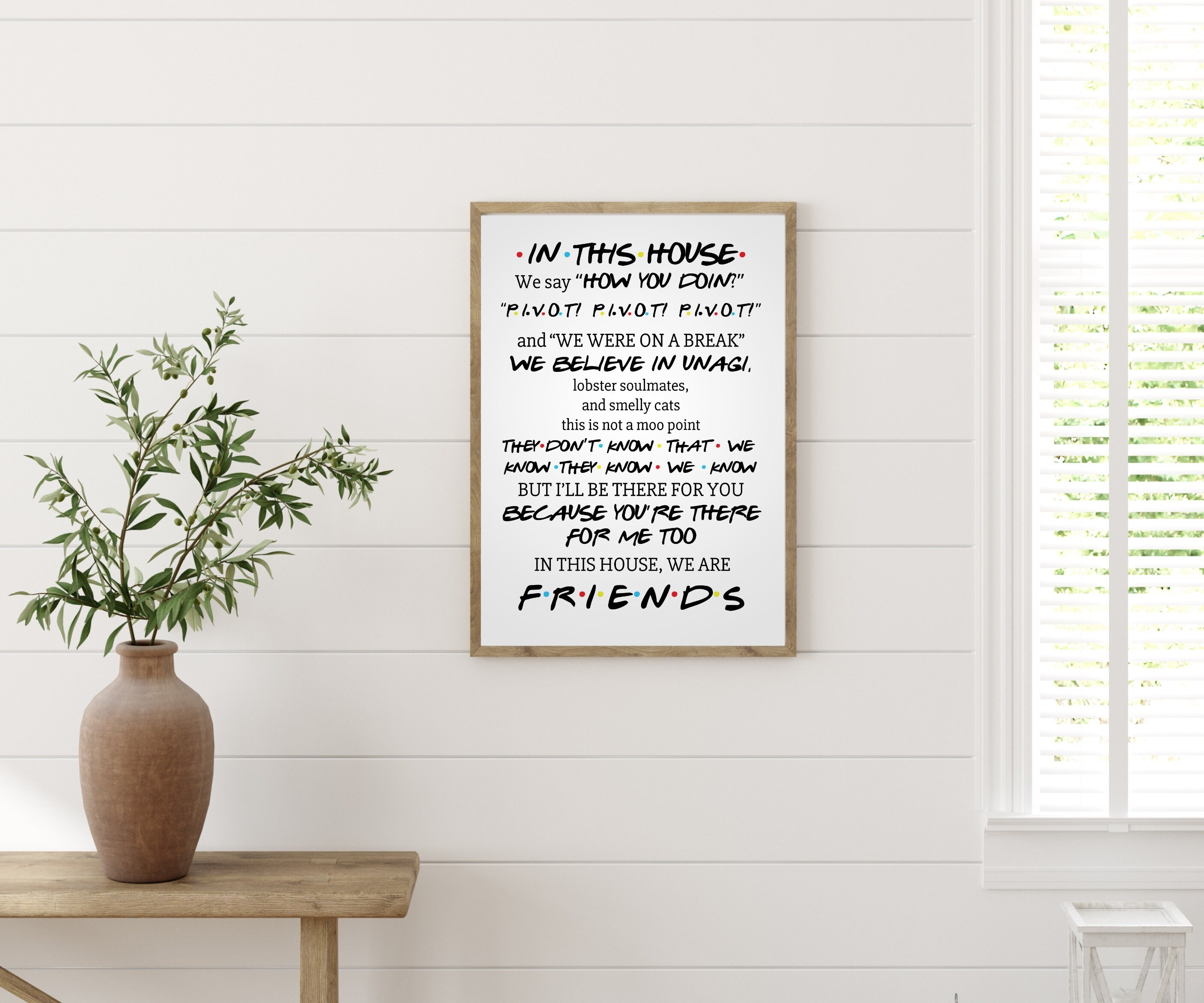 Friends TV Show Themed Printable Wall Art Friends in This - Etsy