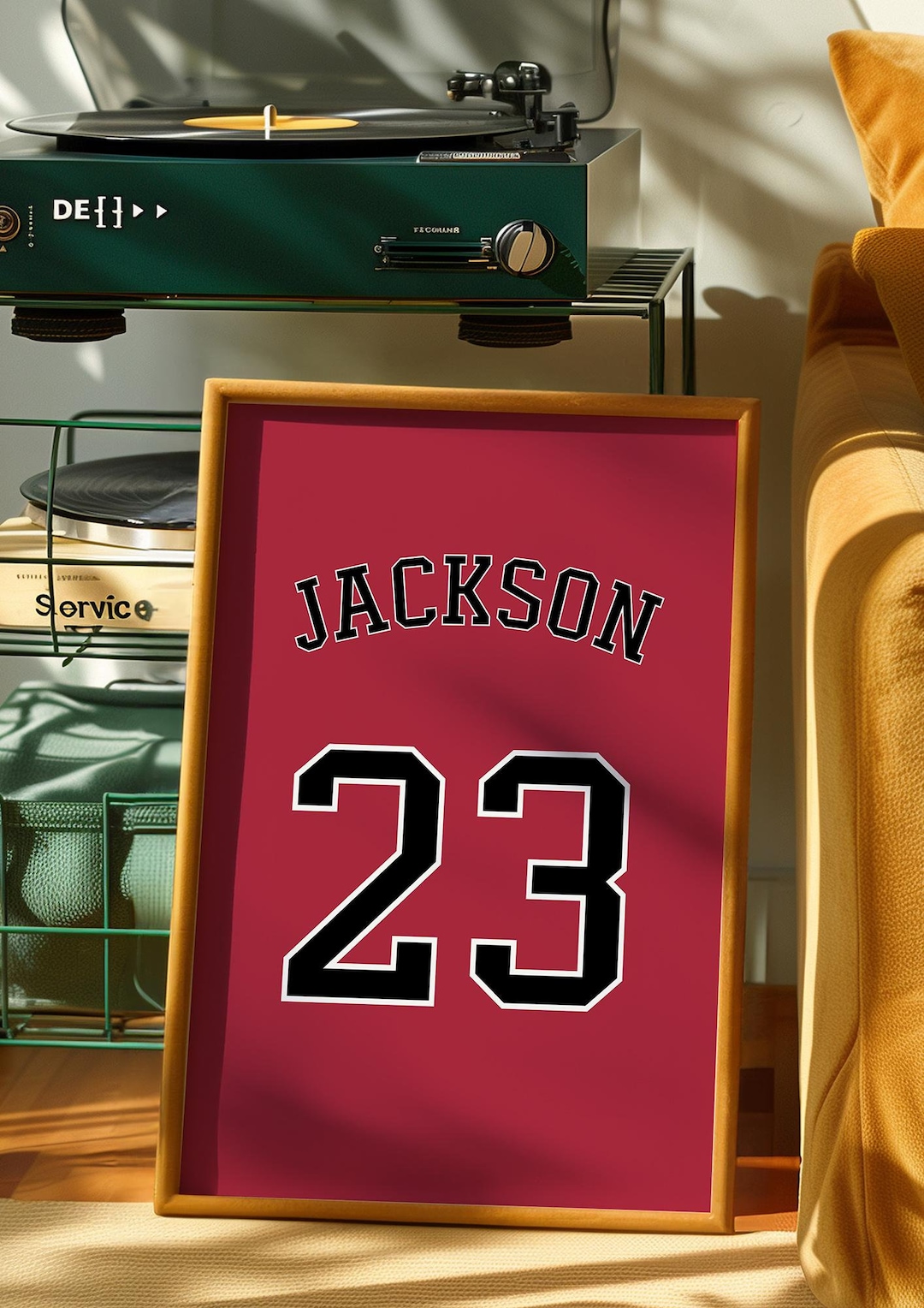 Any Color Custom Jersey Poster, Personalized Jersey Art, Custom ...