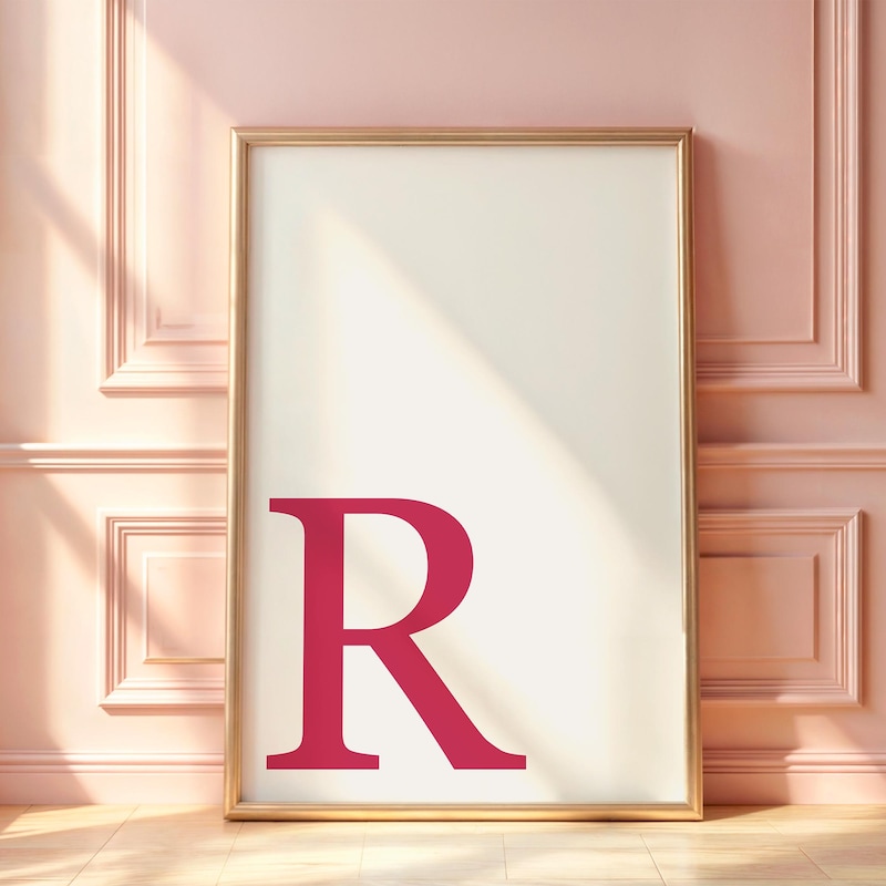 Initial Poster - Etsy