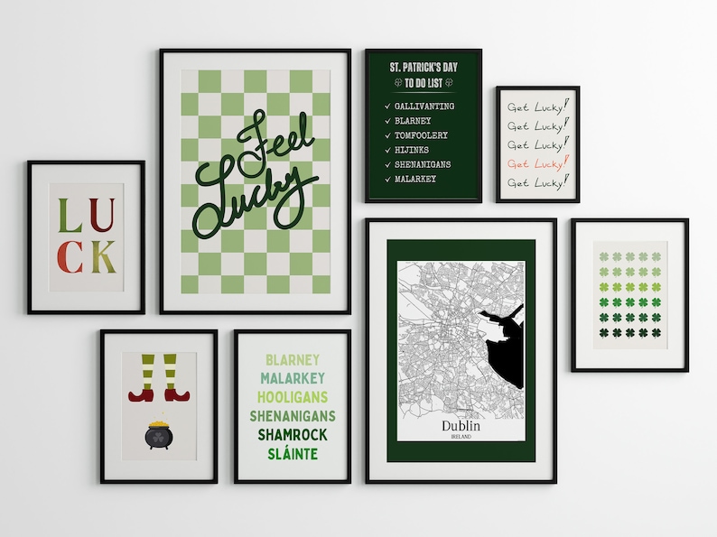 St.patricks Day Decor Set of 26 PRINTABLES St Patrick's Day Printables ...