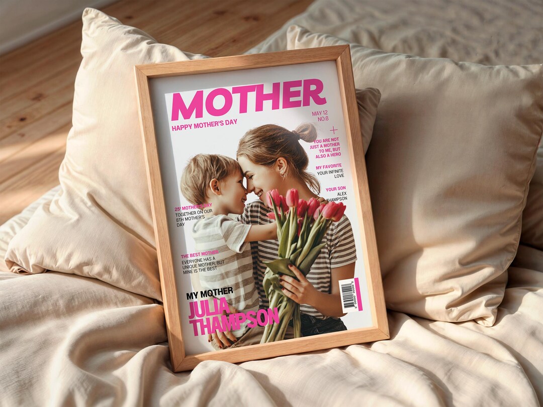 Customizable Mother's Day Magazine Style Poster - Printable Mother's ...