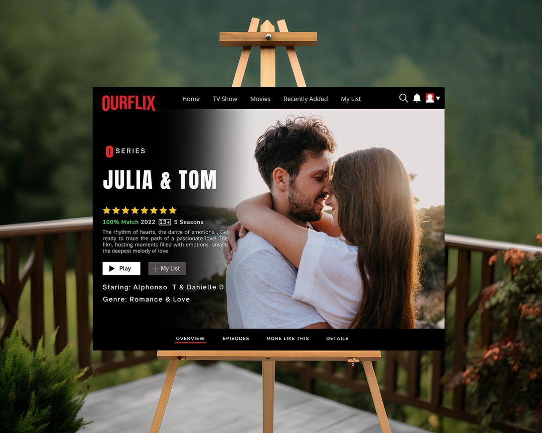 Personalized Lovestory Movie Poster, Your Favorite Movie Poster ...