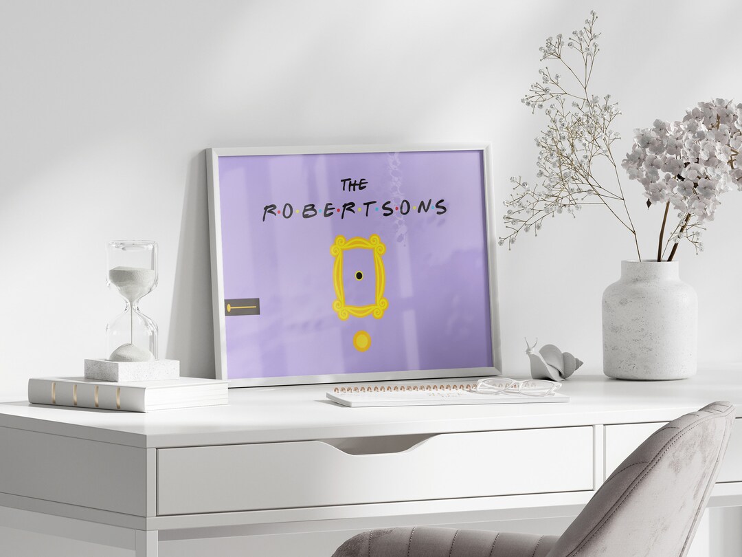 Customizable Friends TV Show Themed Poster Monica's Apartment Door ...