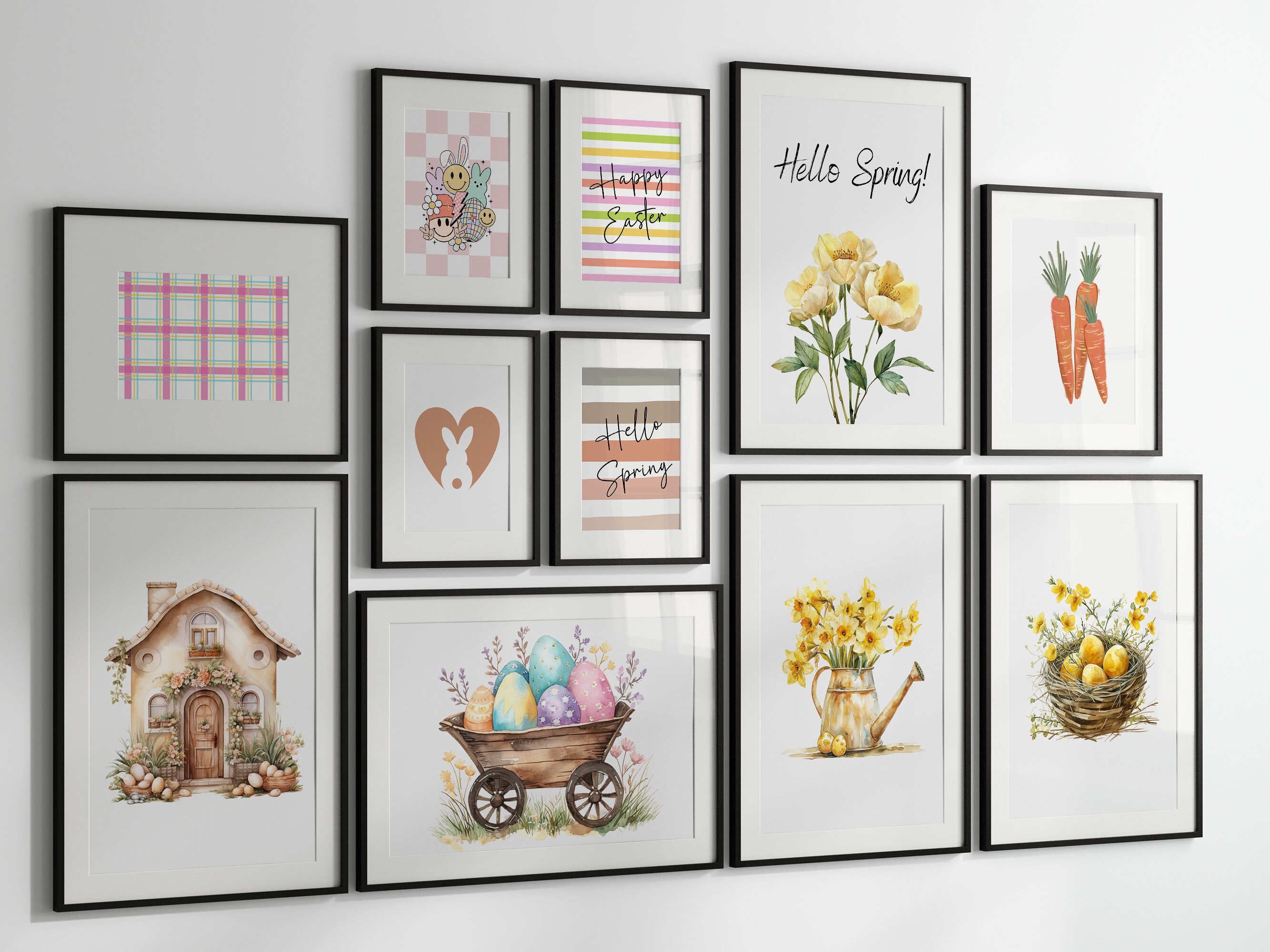Set of 50 Easter Printable Wall Art Mega Bundle Easter Digital Art ...