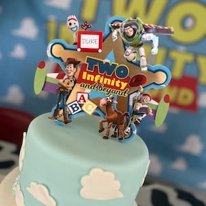 Toy Story Cake Topper Two Infinity and Beyond Cake Topper - Etsy