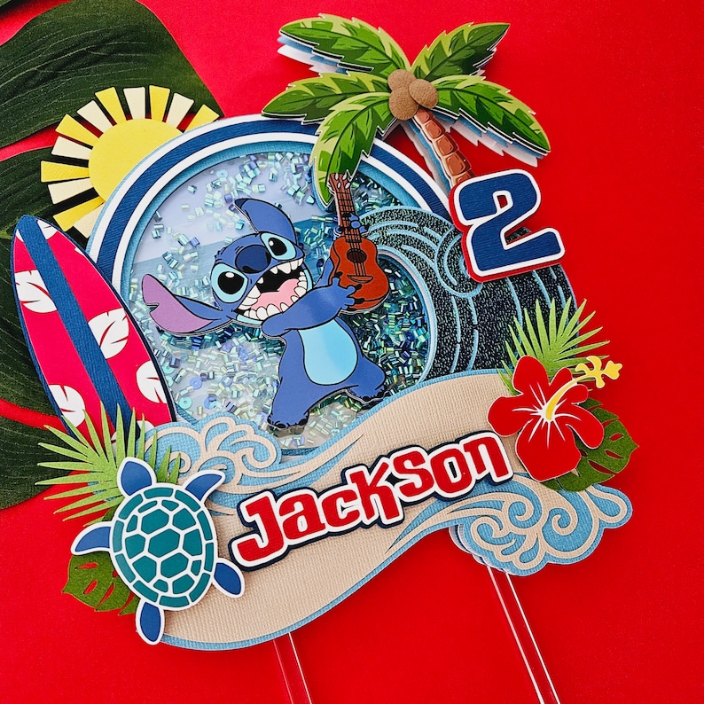 Stitch Cake Topper Lilo & Stitch Cake Topper Lilo and Stitch Party - Etsy