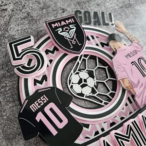 Inter Miami Cake Topper Miami Soccer Cake Topper Soccer Cake Topper - Etsy