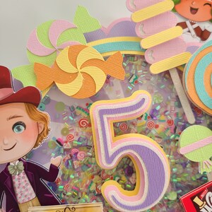 Wonka Inspired Cake Topper Willy Wonka Inspired Cake Topper Candy Cake ...