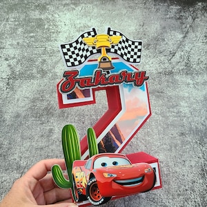 Cars 3D Letters/numbers Mcqueen 3D Letters/numbers Cars Party - Etsy