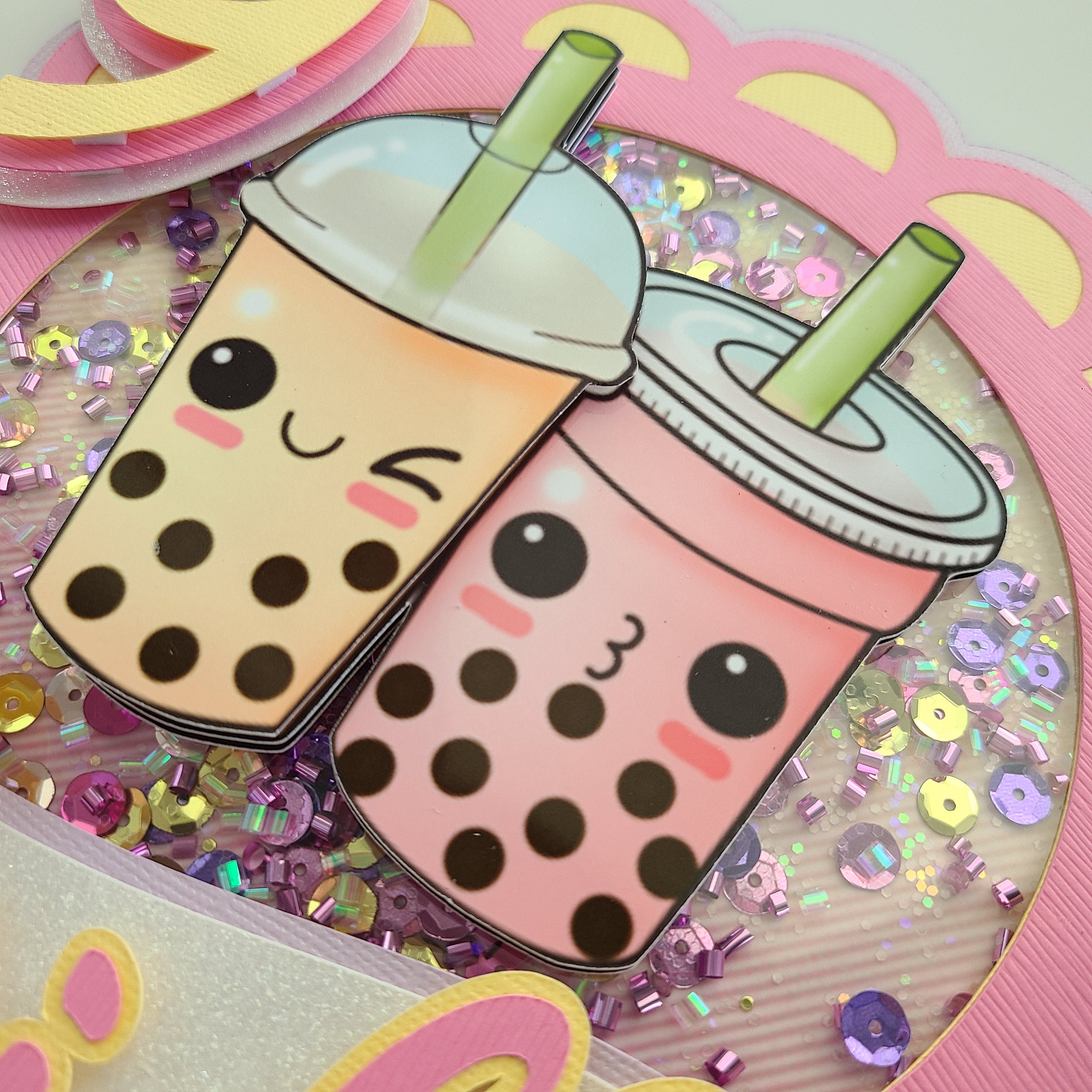 Boba Tea Shaker Cake Topper Boba Cake Topper Boba Party - Etsy