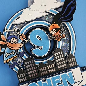 Dog Man Inspired Cake Topper Dog Man Party - Etsy