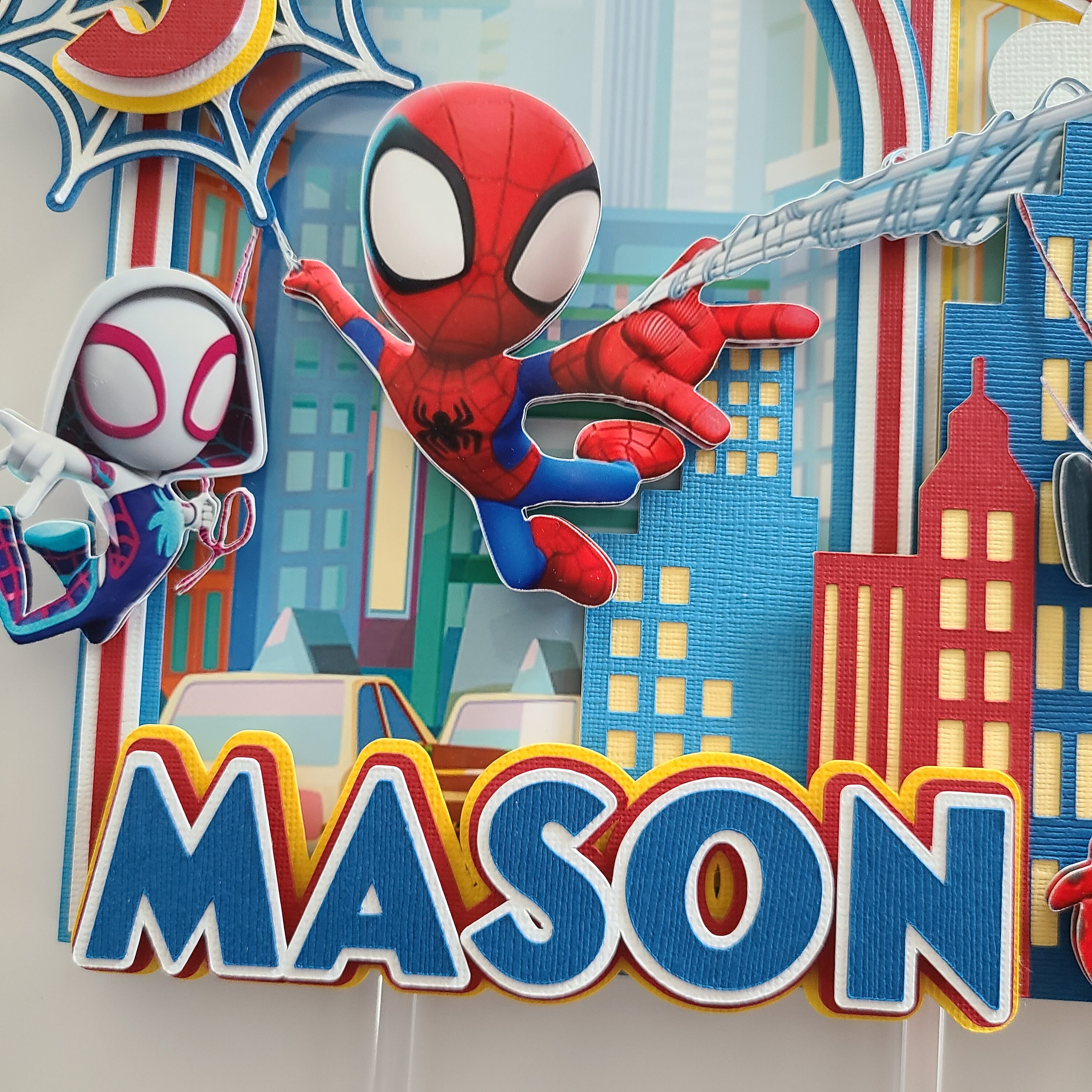 Spidey and Friends Cake Topper Spidey and Friends Party - Etsy
