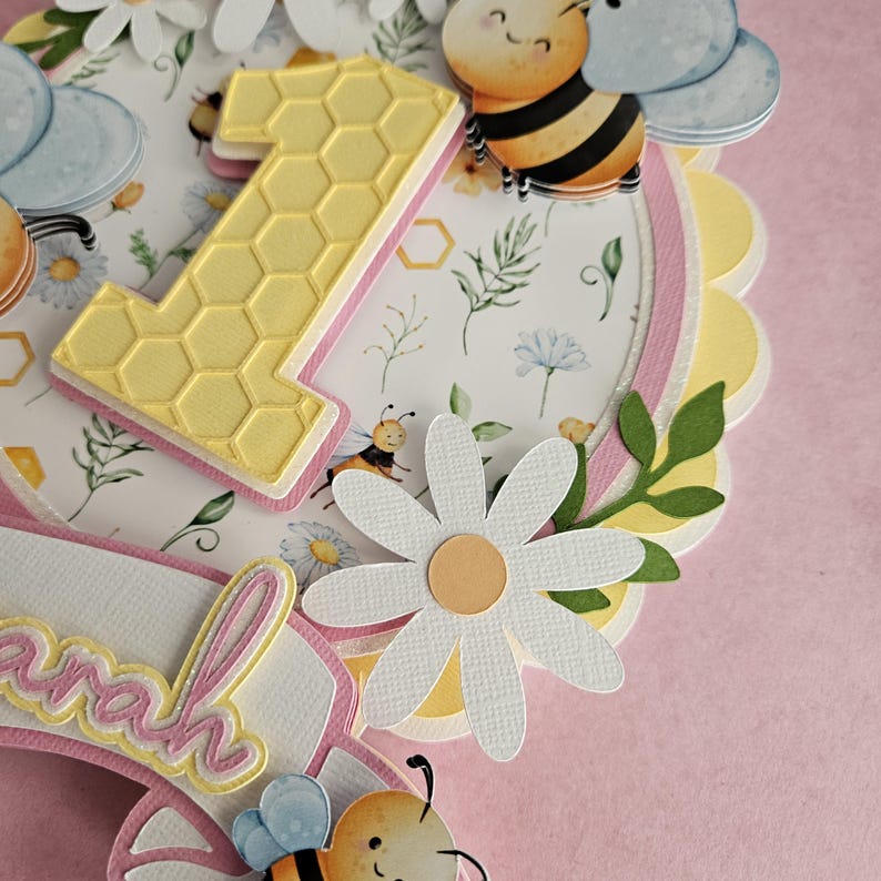 Bee Cake Topper so Sweet to Bee One Cake Topper First Birthday Bee ...