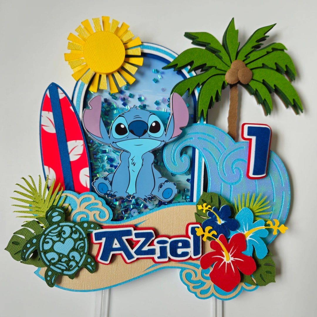 Stitch Cake Topper Lilo & Stitch Cake Topper Lilo and Stitch Party - Etsy