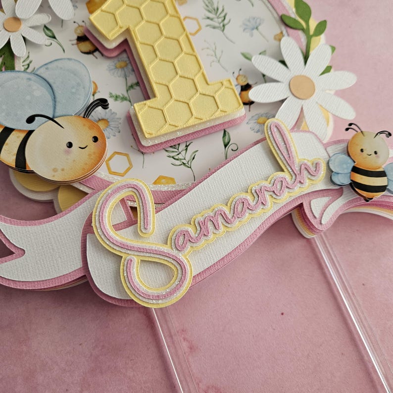 Bee Cake Topper so Sweet to Bee One Cake Topper First Birthday Bee ...