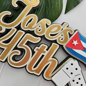 Havana Nights Cake Topper Havana Nights Party Mojito Cake Topper Made ...