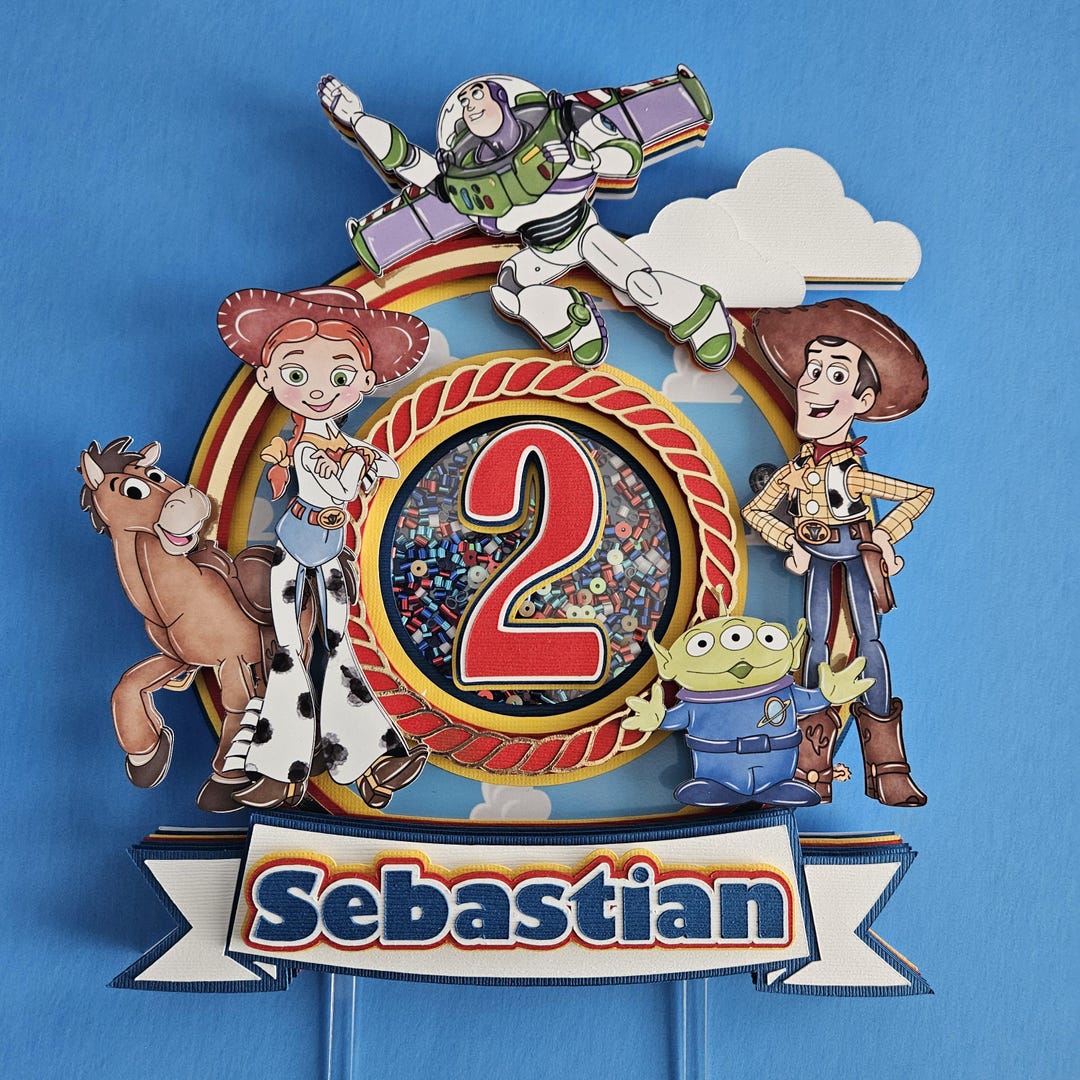 Toy Story Cake Topper Two Infinity and Beyond Cake Topper - Etsy