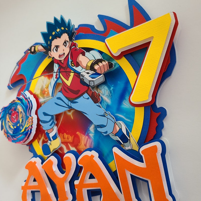 Beyblade Cake Topper Beyblade Party - Etsy