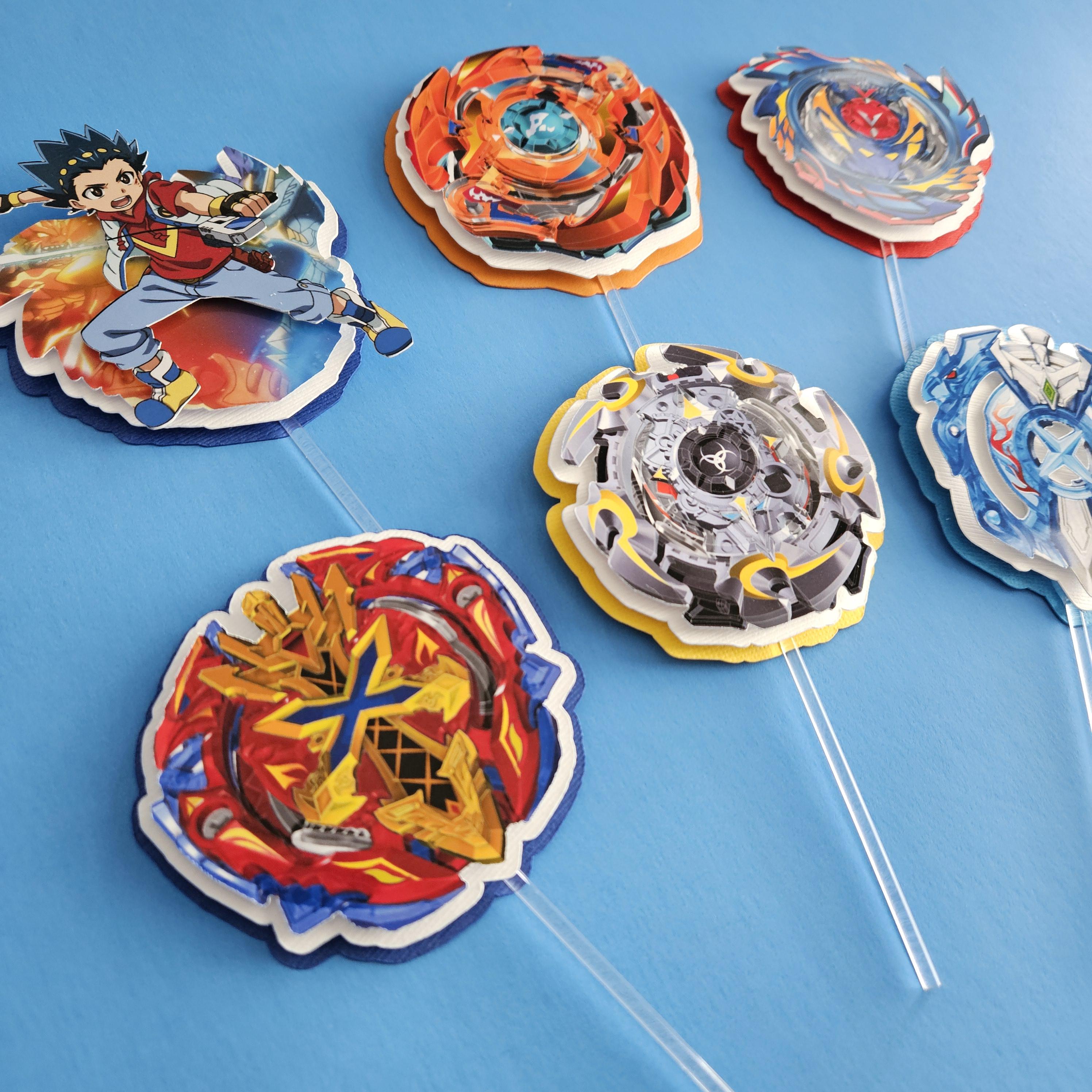 Beyblade Cupcake Toppers Beyblade Party - Etsy