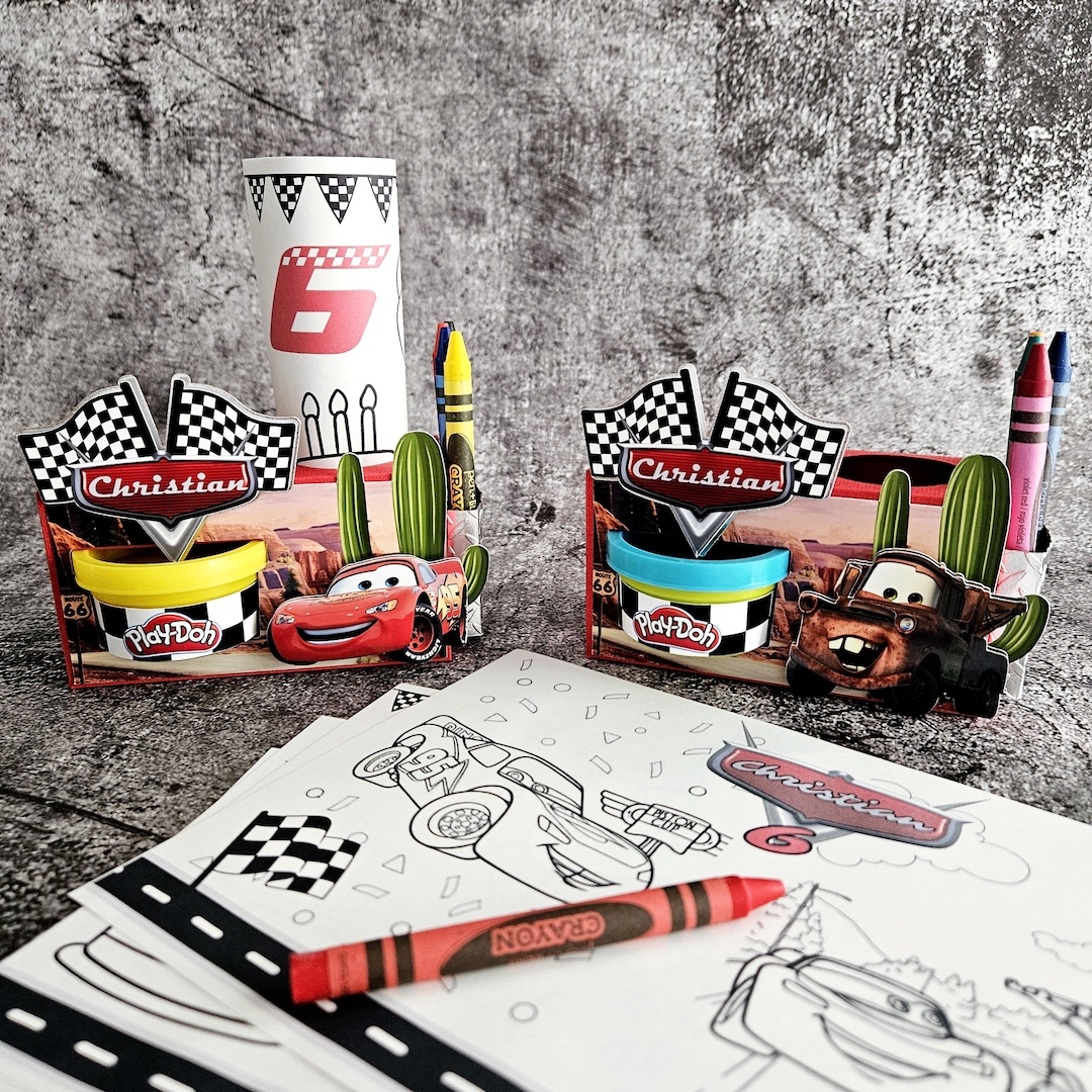 Cars Favors Lightning Mcqueen Favors Cars Playdoh Boxes Lighting ...
